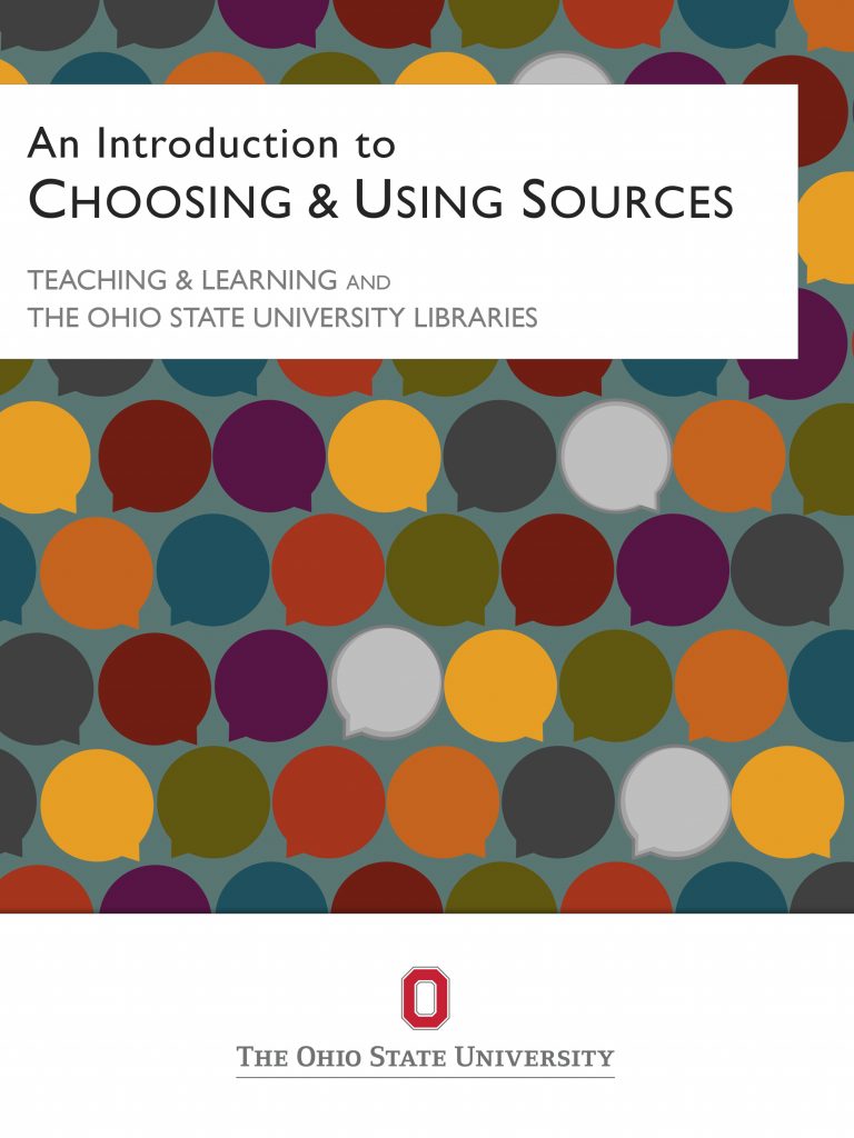 An Introduction to Choosing & Using Sources – Open Textbook