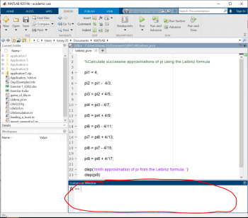 Calculating and Scripting with MATLAB – MATLAB Programming for ...